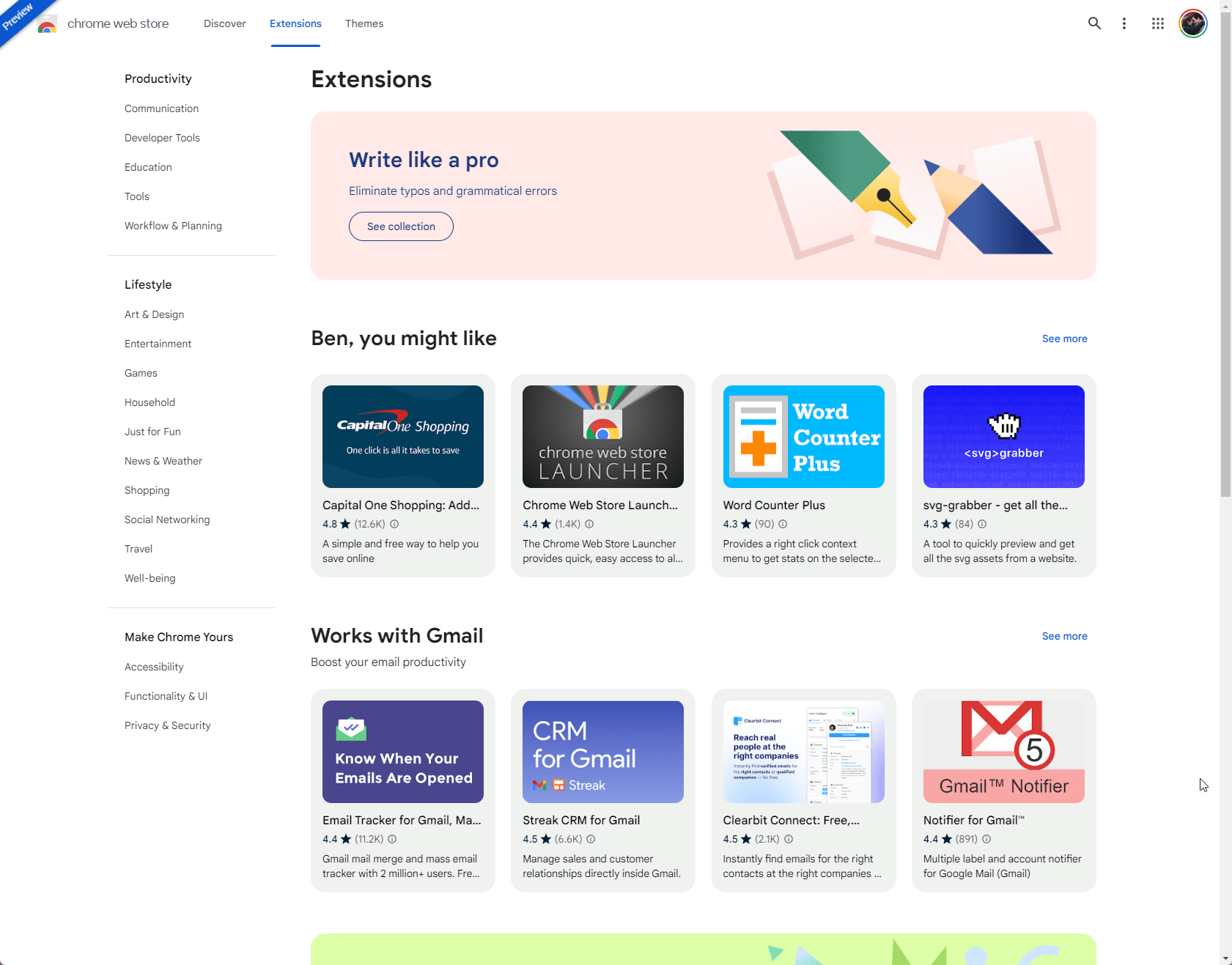 Google Chrome Web Store is getting a redesign