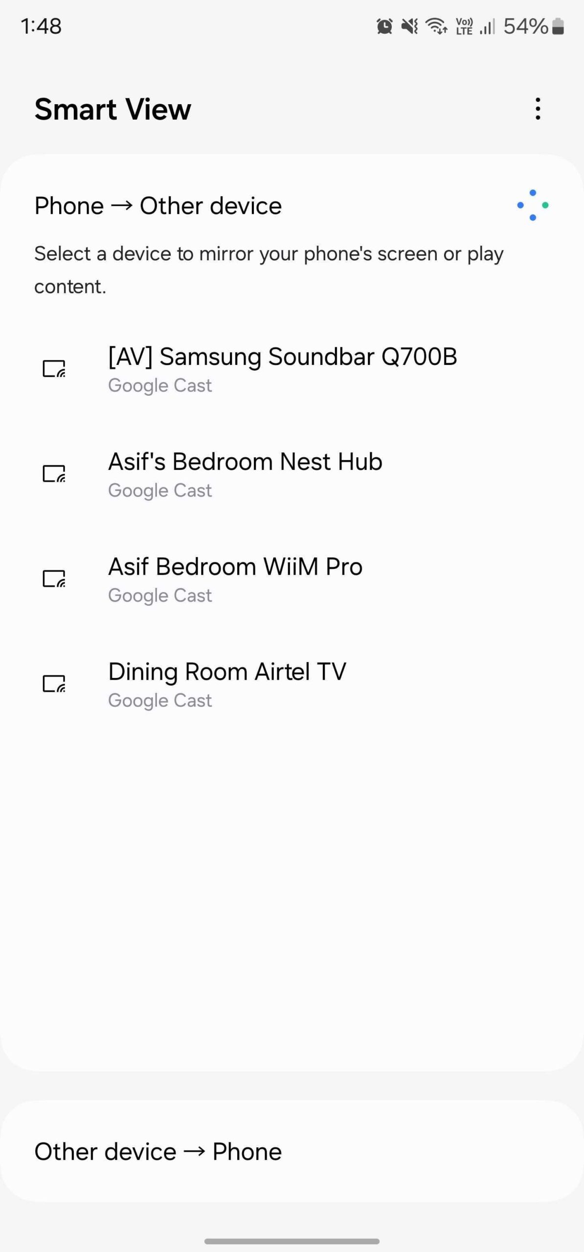 Samsung upgrades Chromecast screen mirroring in Android 14