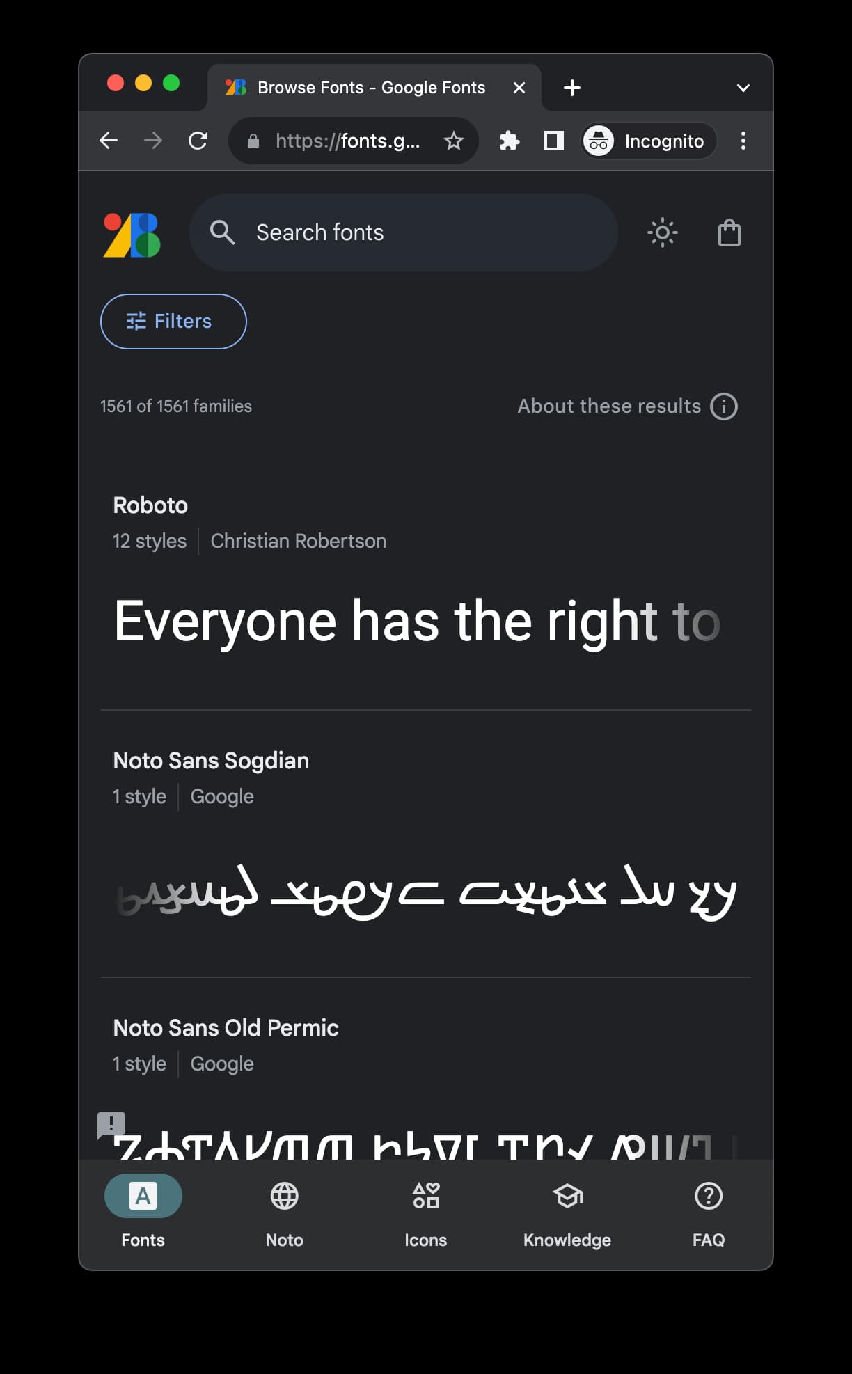 Google Fonts redesign is a neat example of Material 3