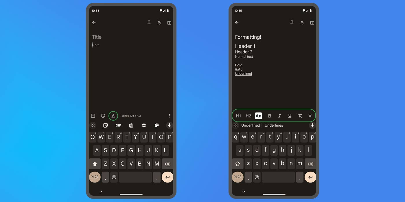 Google Keep has formatting – how to use it to write better notes