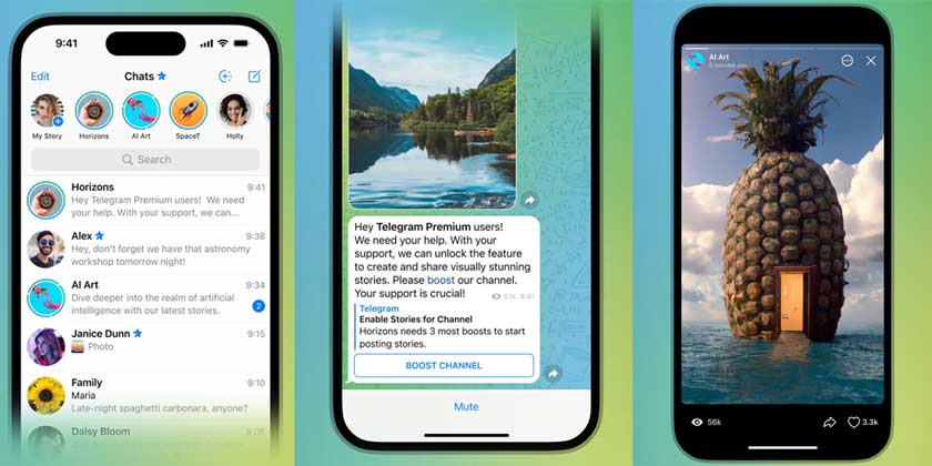 Telegram Stories adds music, reactions, and Channel stories