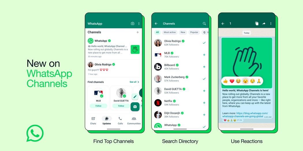WhatsApp Channels let you follow accounts like a social media app