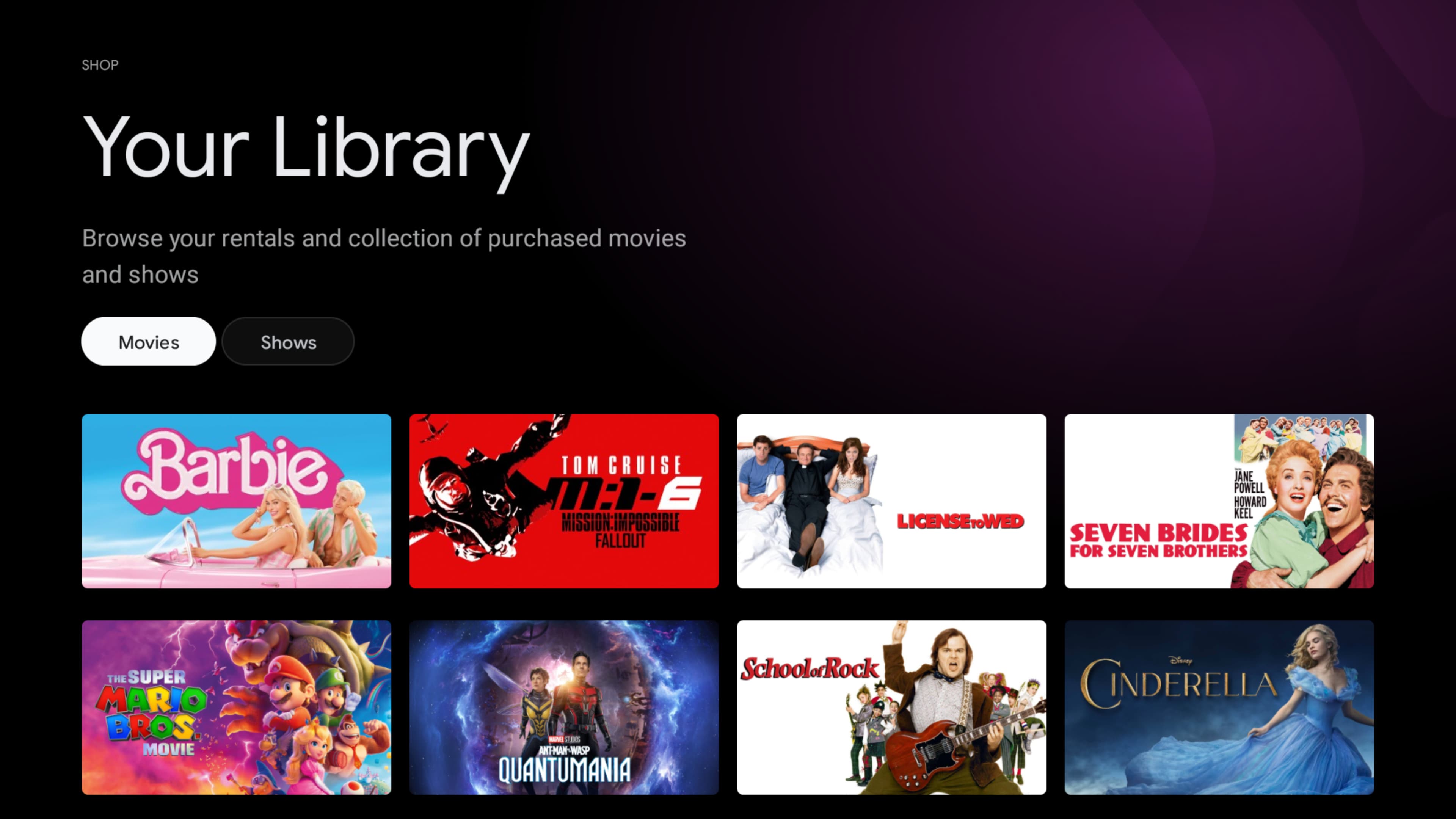 Android TV fixes Google TV's awful movie library