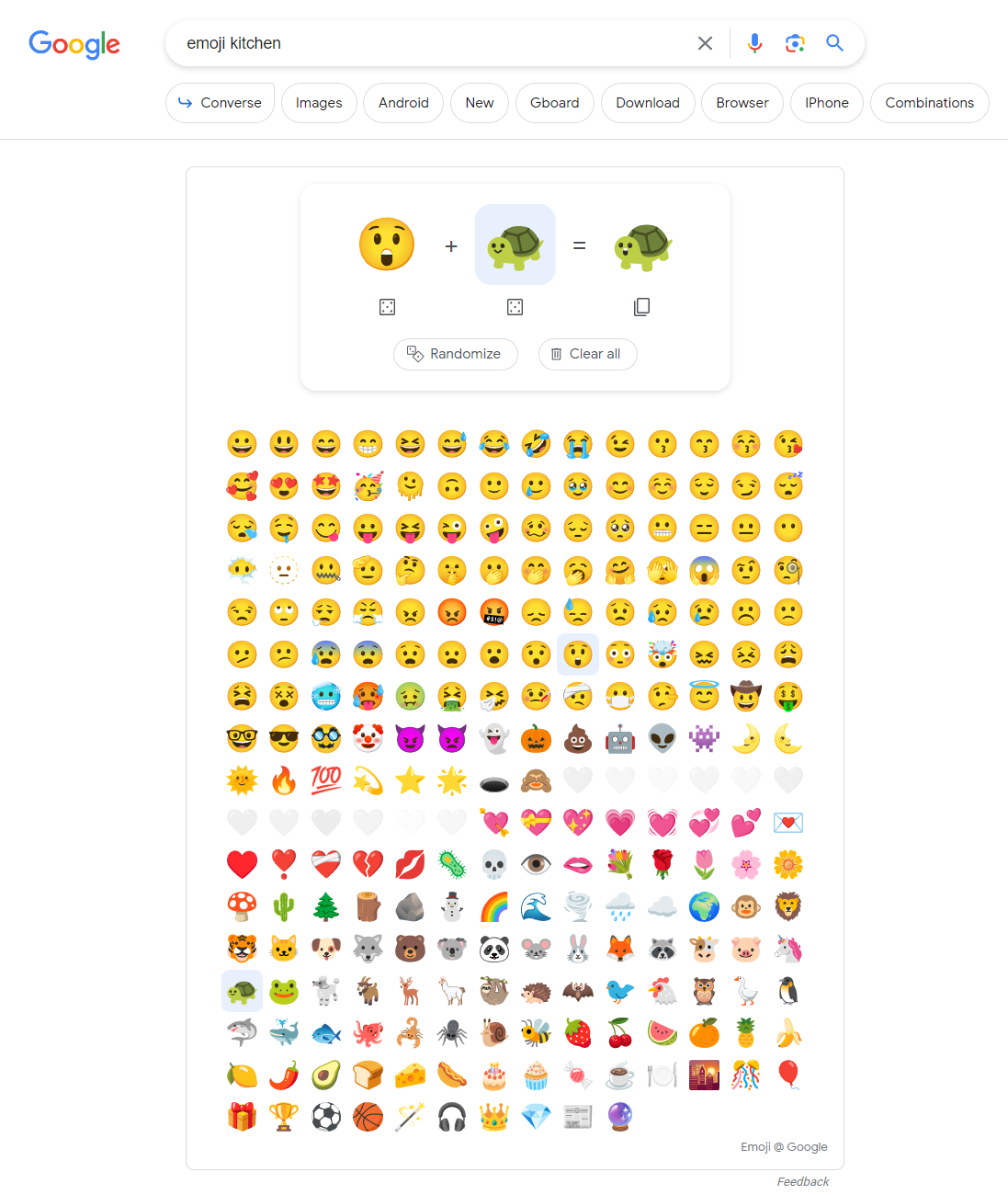 Emoji Kitchen comes to Google Search on web, iPhone