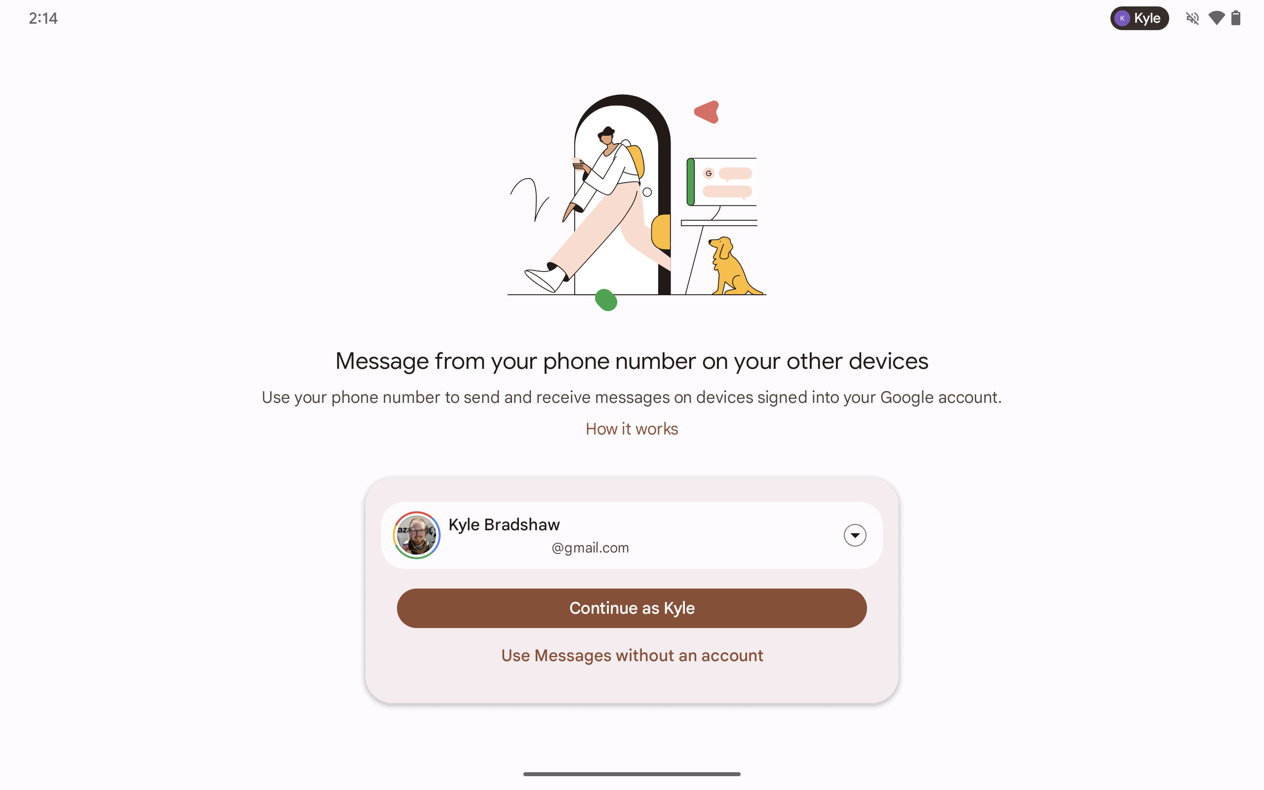 Google Messages for Web readies account-based pairing w/ emojis