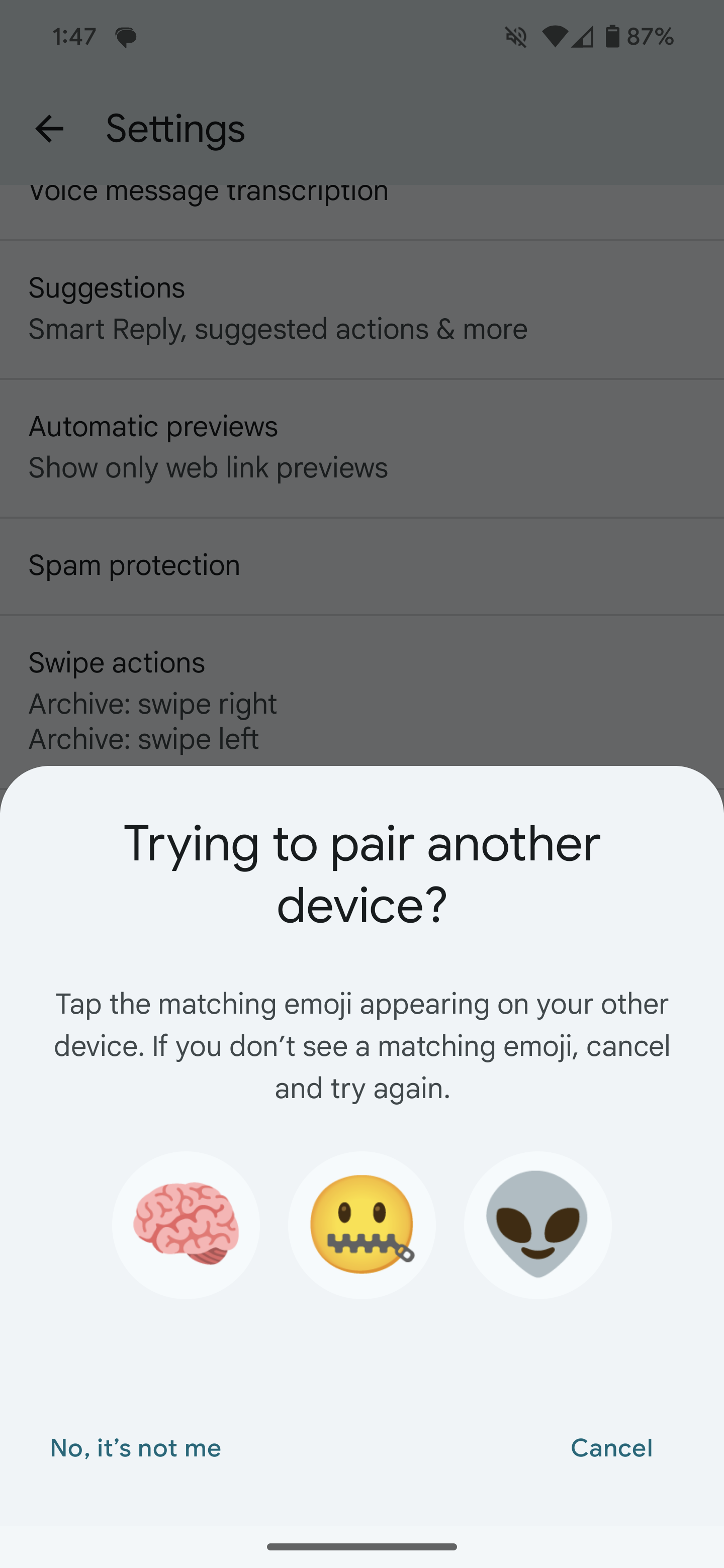 Google Messages for Web readies account-based pairing w/ emojis