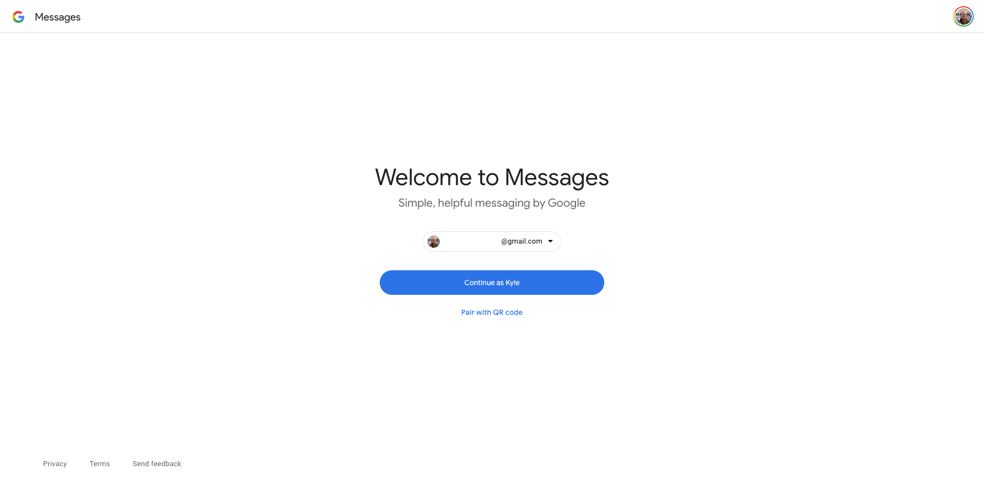 Google Messages for Web readies account-based pairing w/ emojis