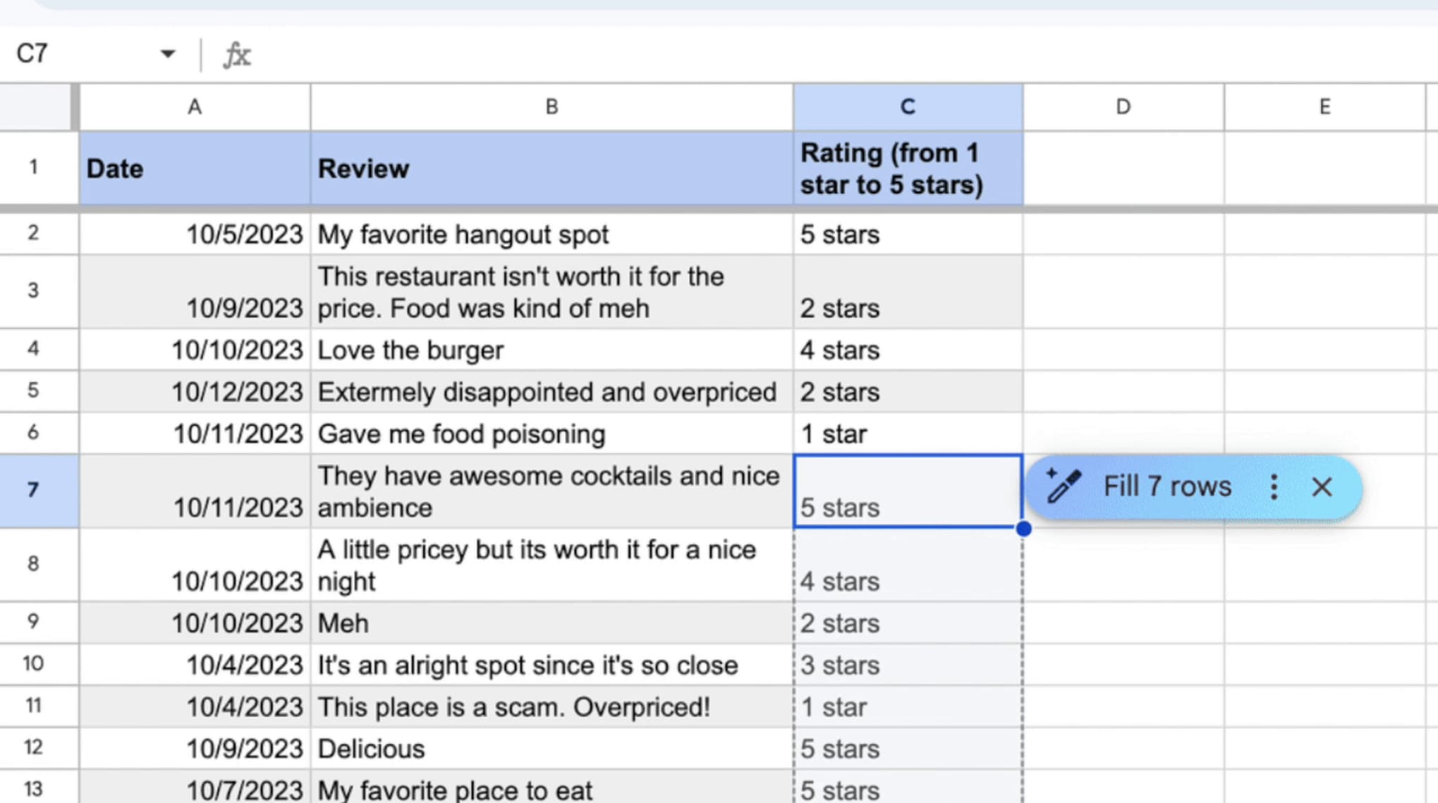 Duet AI’s latest feature is Enhanced Smart Fill in Google Sheets