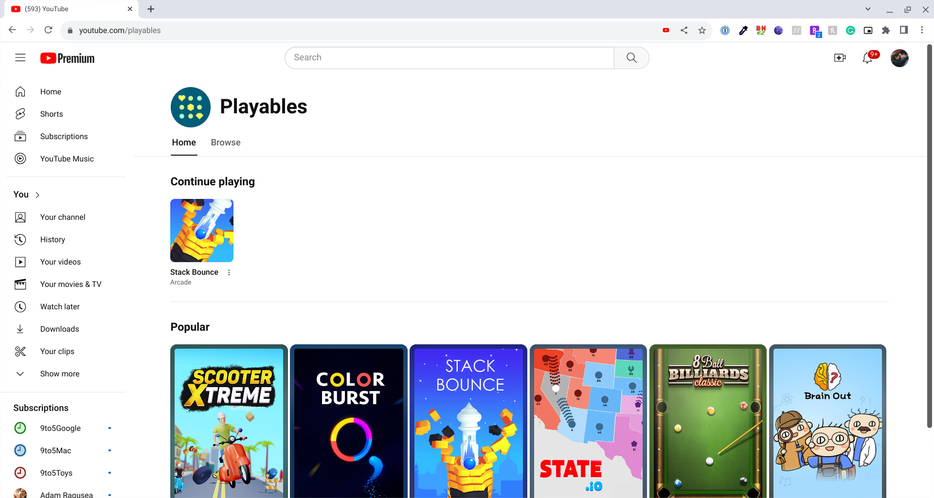 YouTube begins public testing of ‘Playables’ gaming effort