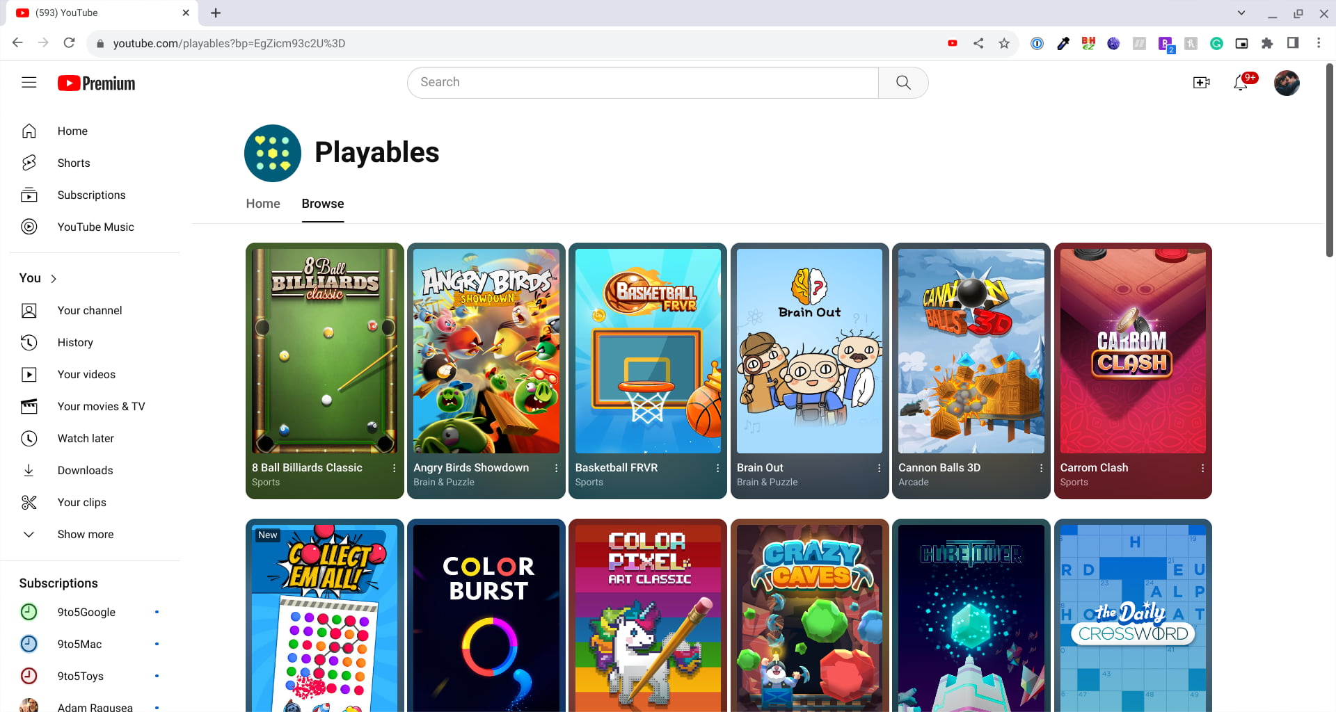 YouTube begins public testing of ‘Playables’ gaming effort
