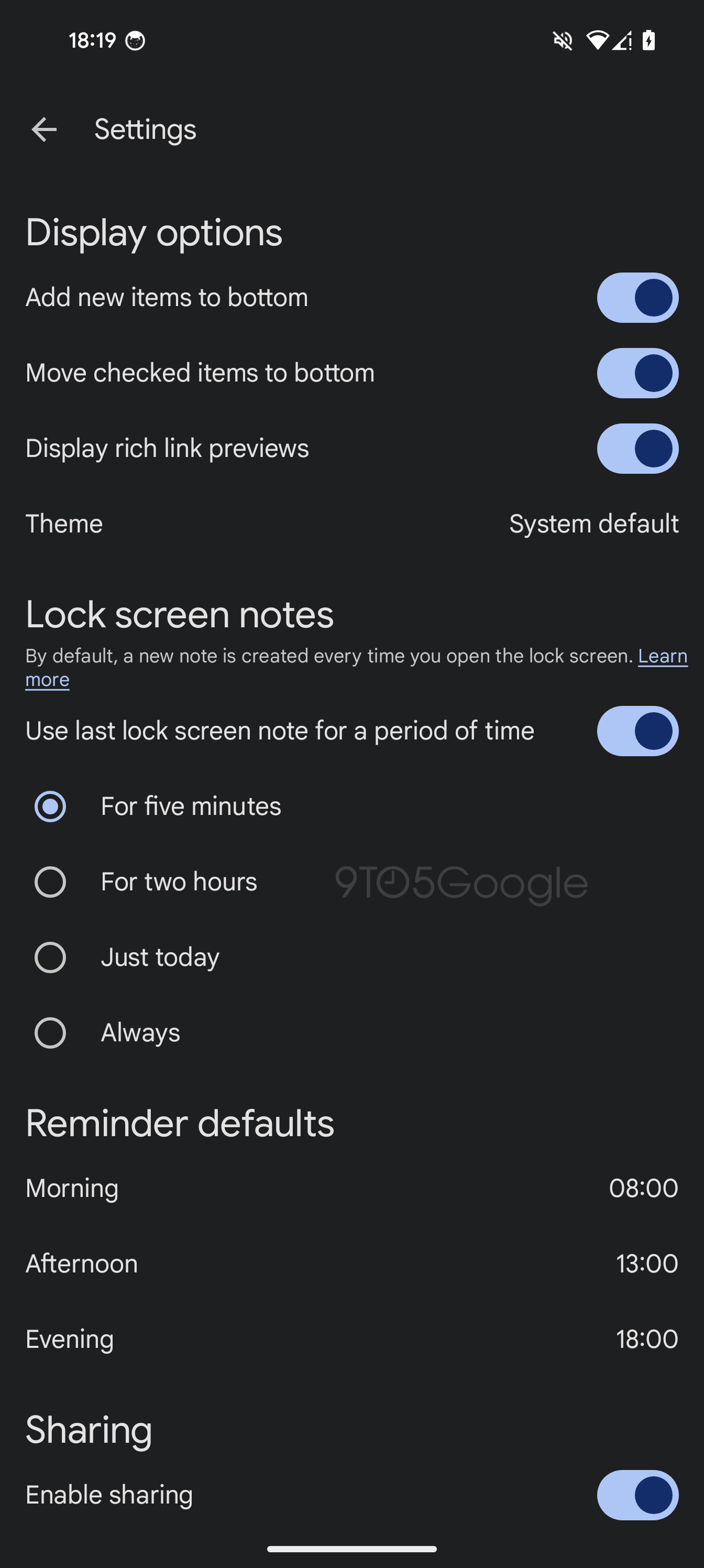 Google Keep to support Android 14 notes role, lock screen features