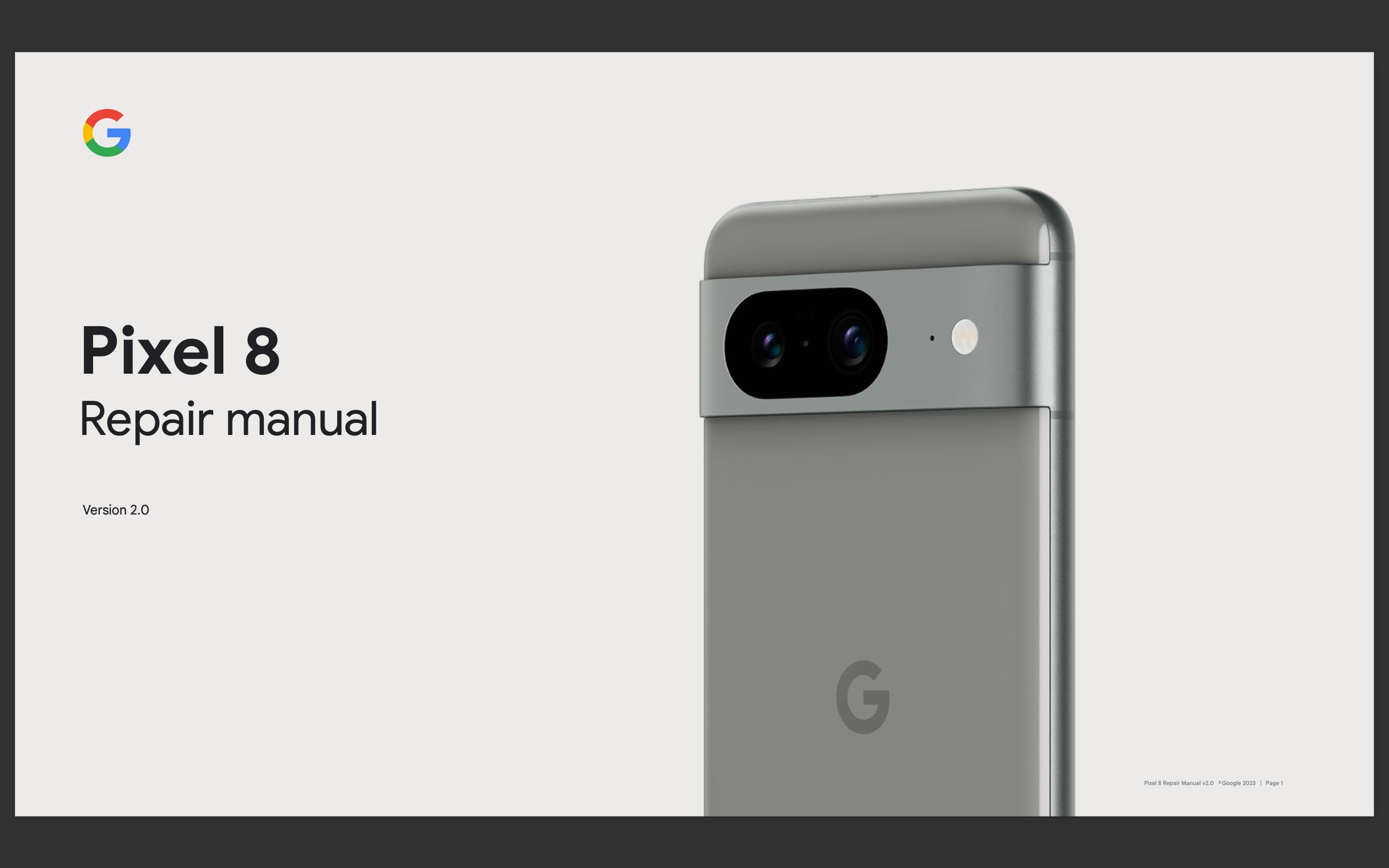 Google launches Pixel Diagnostic App, repair manuals in English