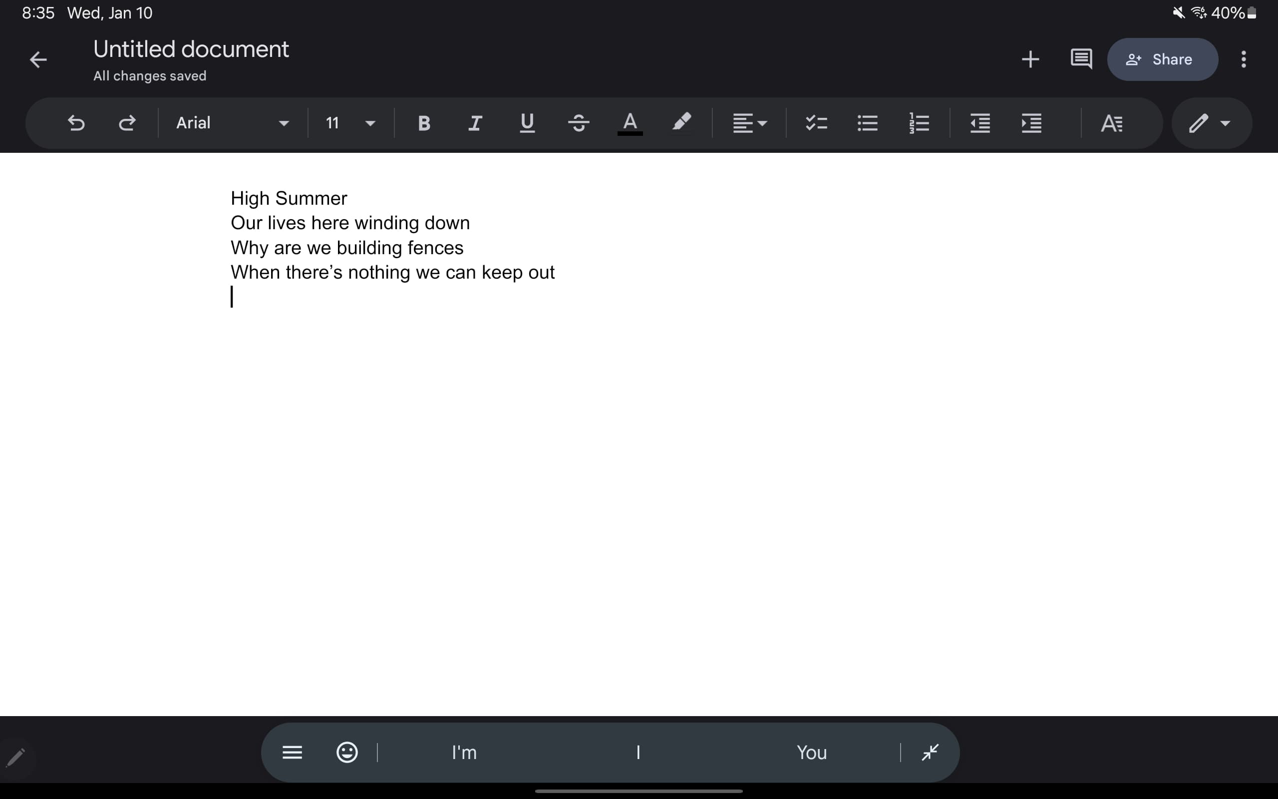 Gboard adds new physical keyboard toolbar for Android tablets
