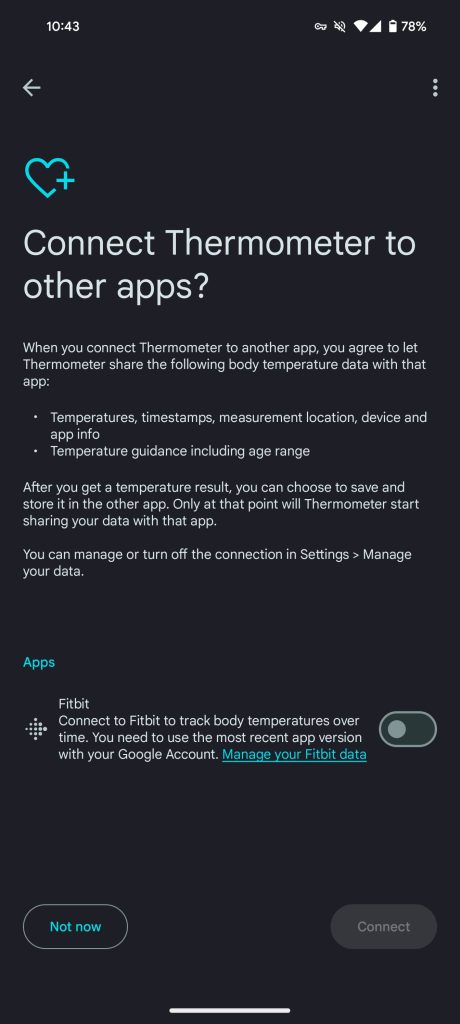 Pixel Thermometer update rolls out: Body temp requires US SIM