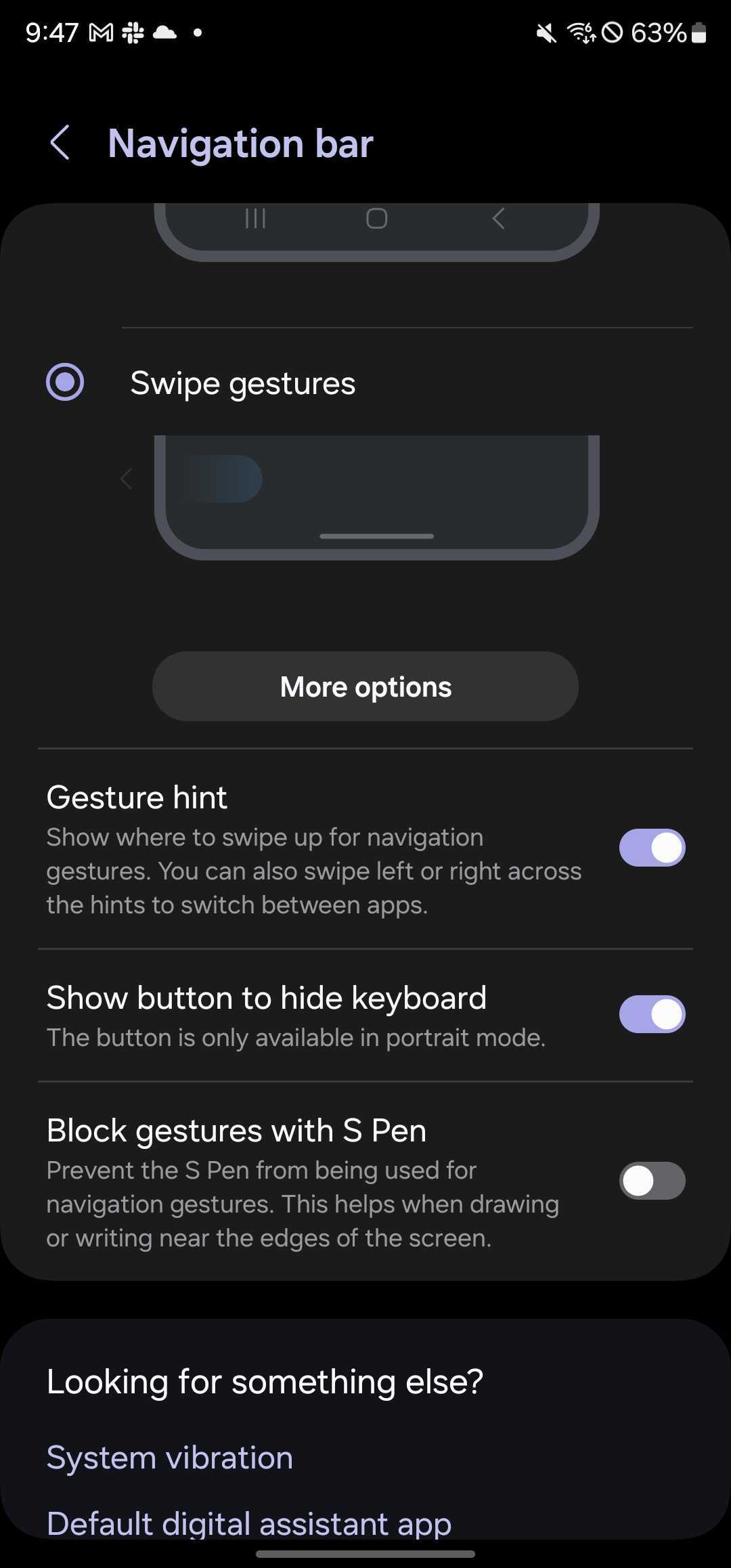 Samsung no longer hides gesture navigation bar, removes gestures