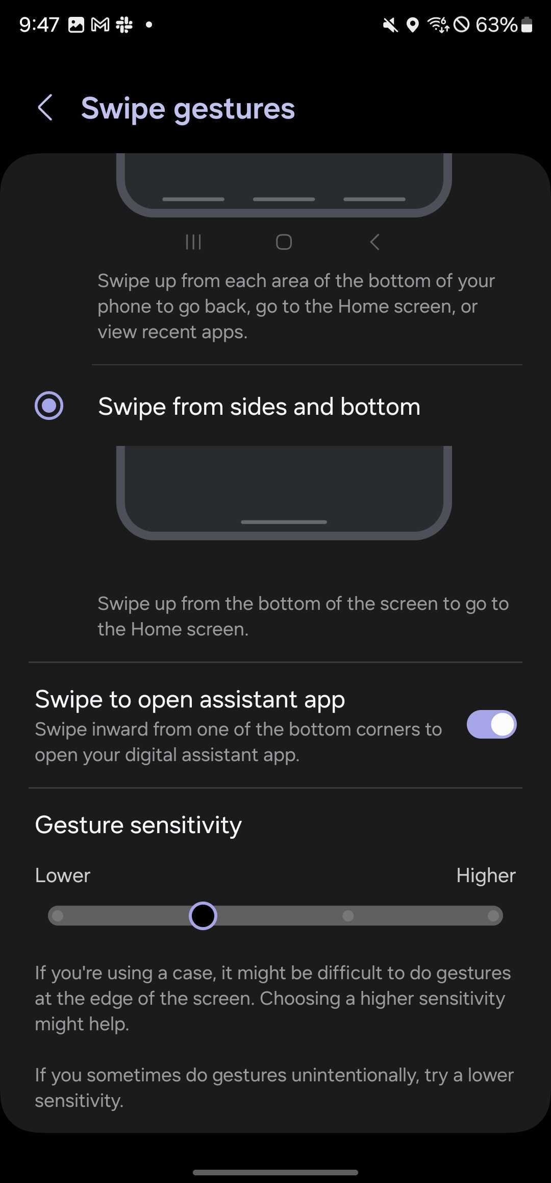 Samsung no longer hides gesture navigation bar, removes gestures