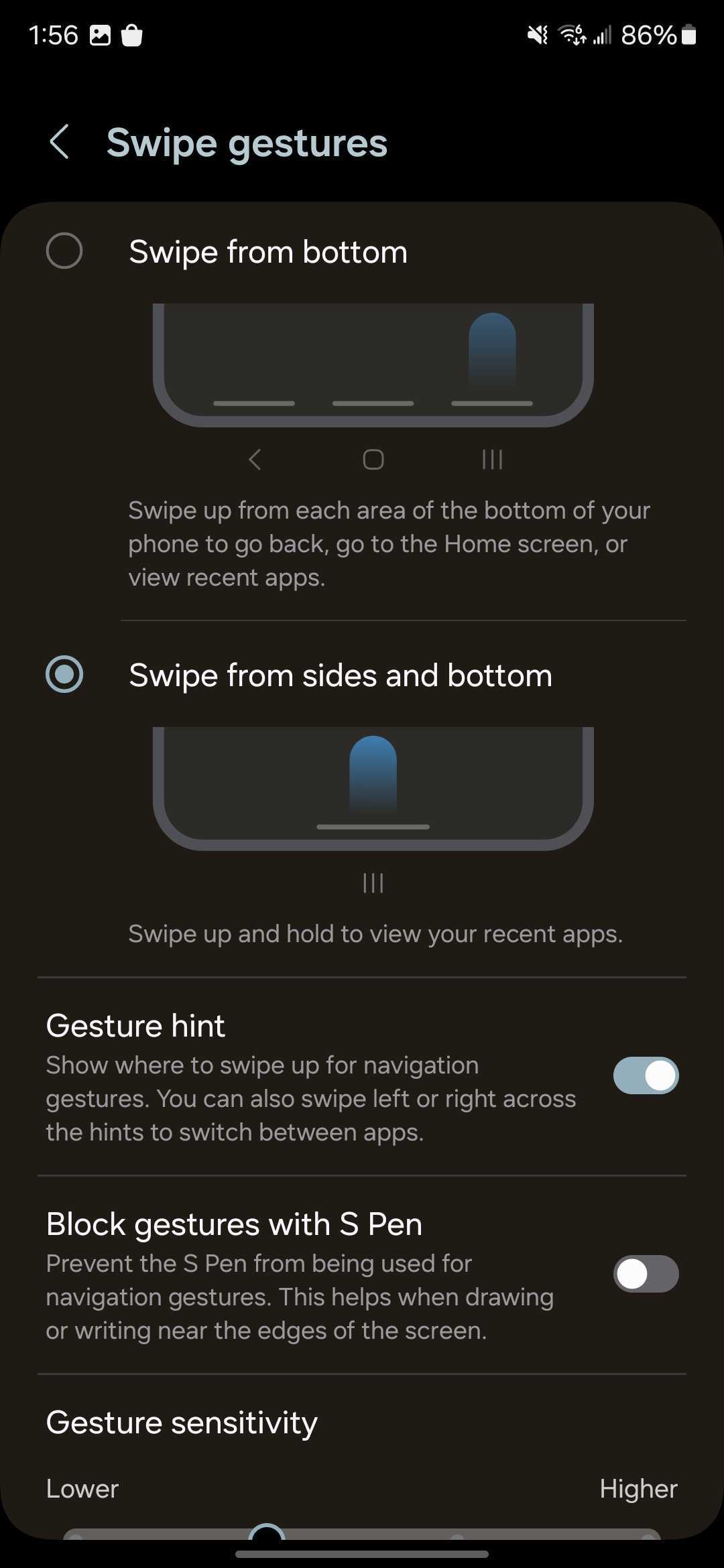Samsung Swipe From Bottom Gesture Navigation Is Still Available