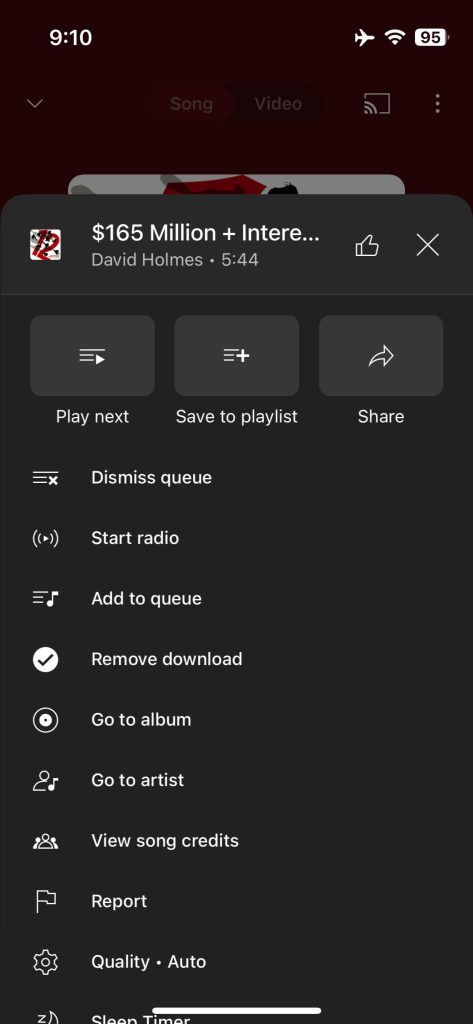 YouTube Music redesigns overflowing overflow menu on Android