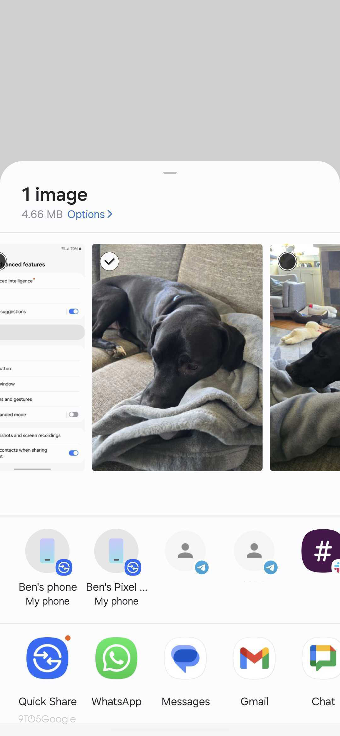 Samsung Quick Share update adds Nearby Share integration