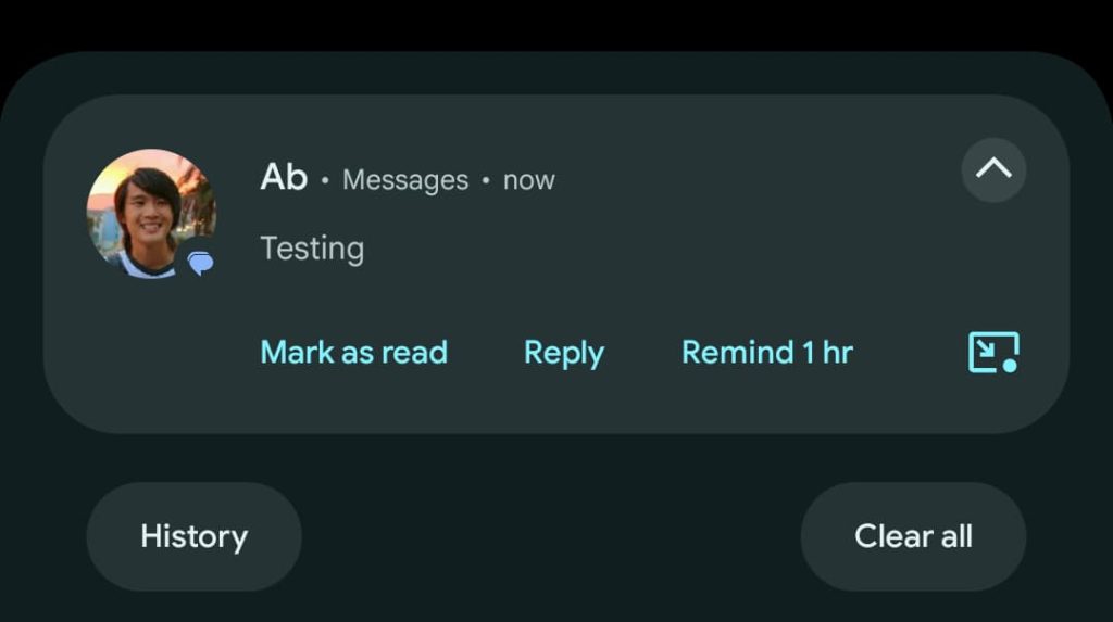 Google Messages 'Reply' option missing from notifications