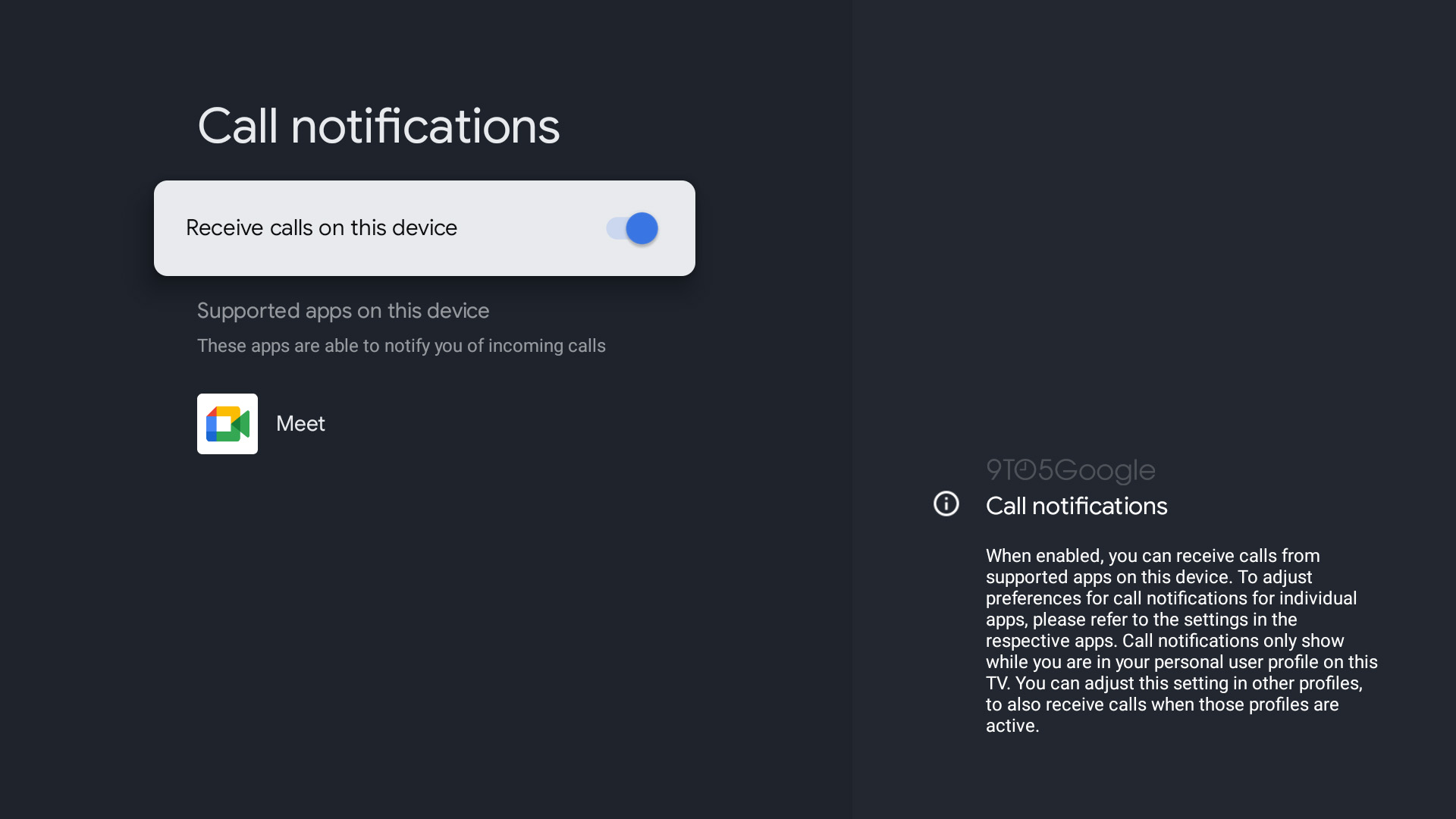 Google TV is adding 'Call notifications'