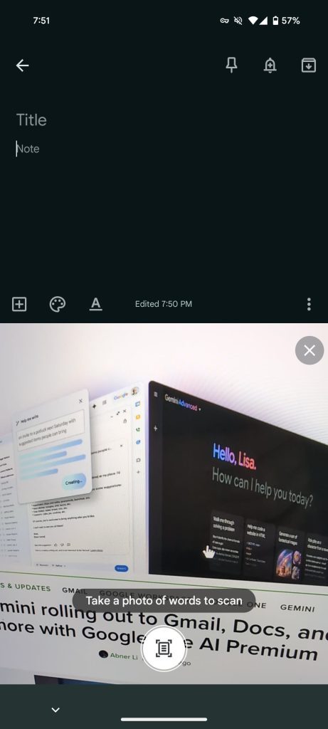 Gboard rolling out 'Scan Text' OCR tool on Android