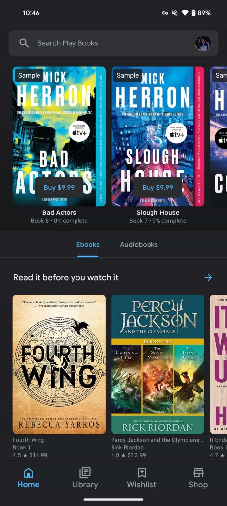 Google Play Books finally rolling out Material You redesign