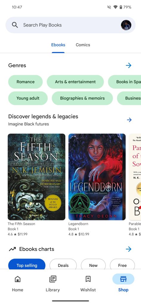 Google Play Books finally rolling out Material You redesign