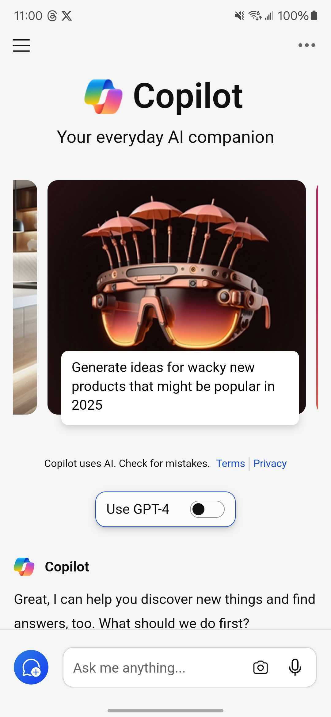 Microsoft Copilot redesign adds carousel on Android, iOS, and web