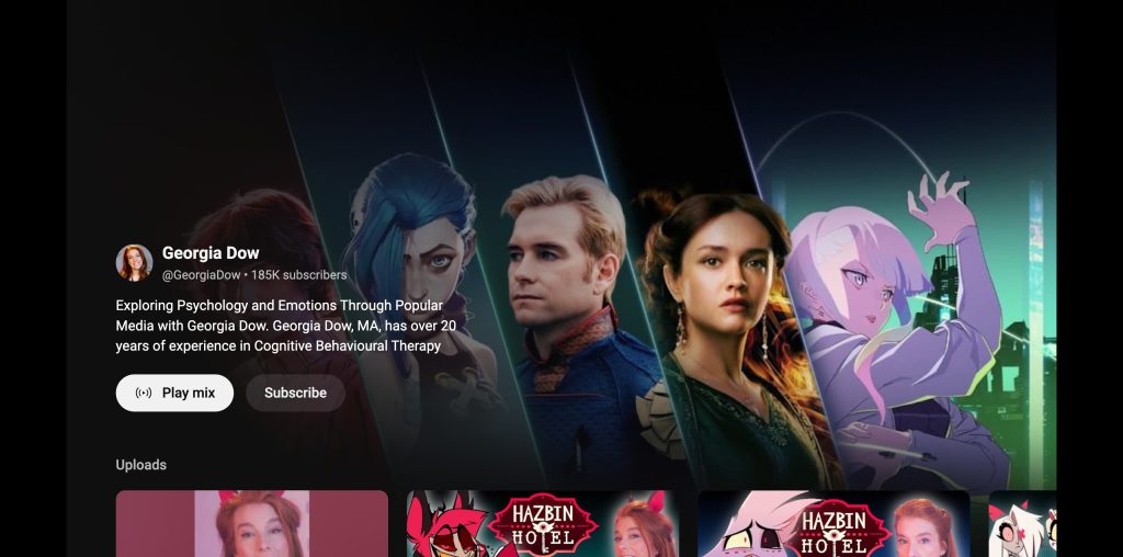 YouTube rolling out channel page redesign on TVs