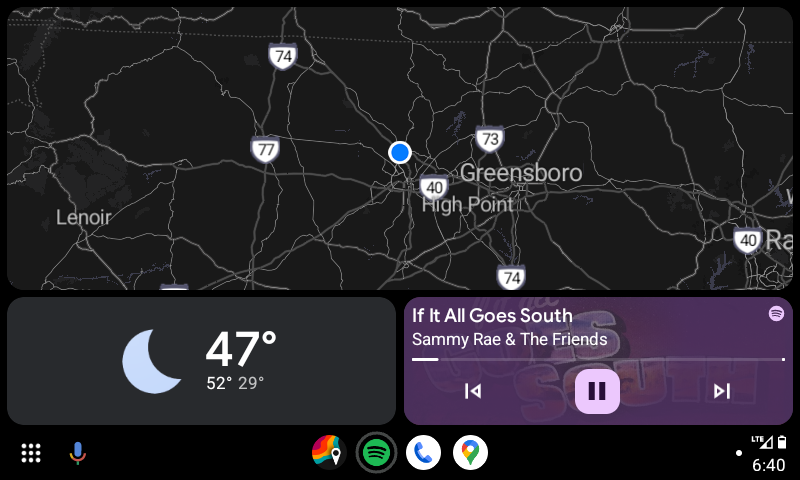 Android Auto gets 'MyRadar' app to show weather on your route