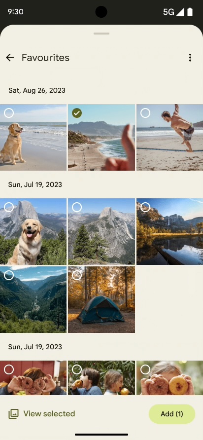 Android photo picker with Google Photos support rolling out