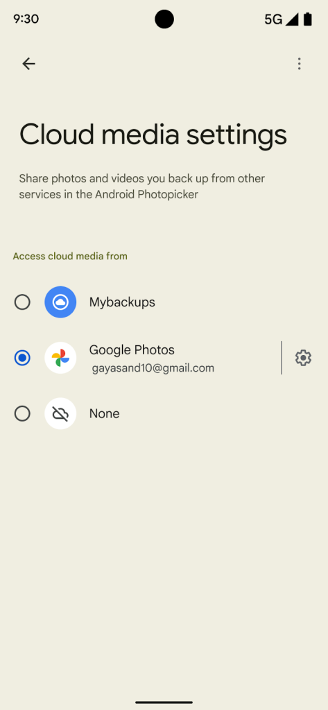 Android photo picker with Google Photos support rolling out