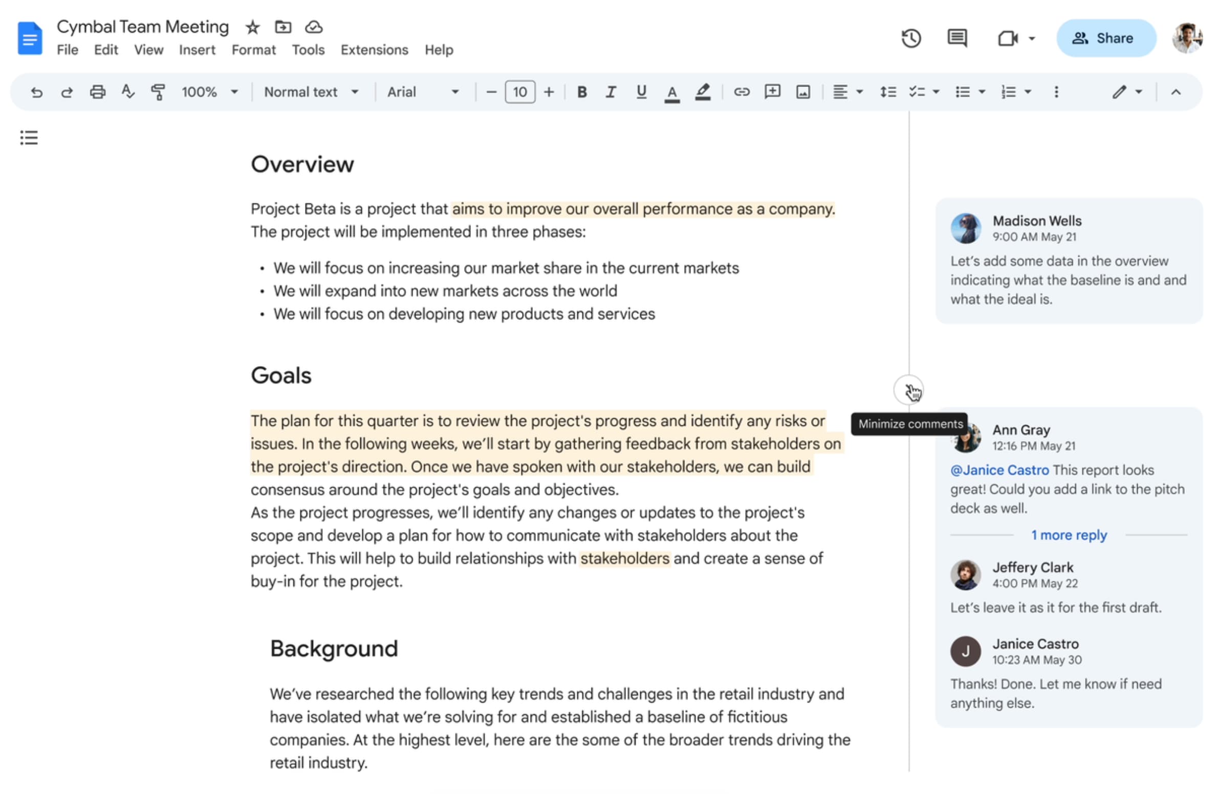 Google redesigning Docs, Sheets, and Slides comments UI