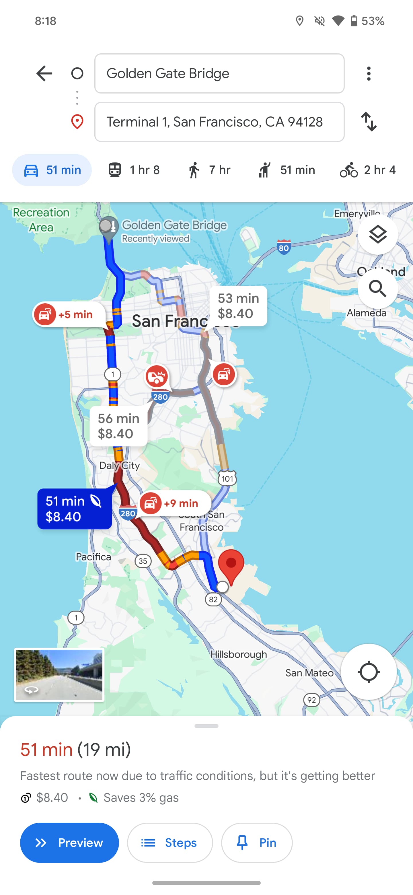 Google mapsdirections and routes