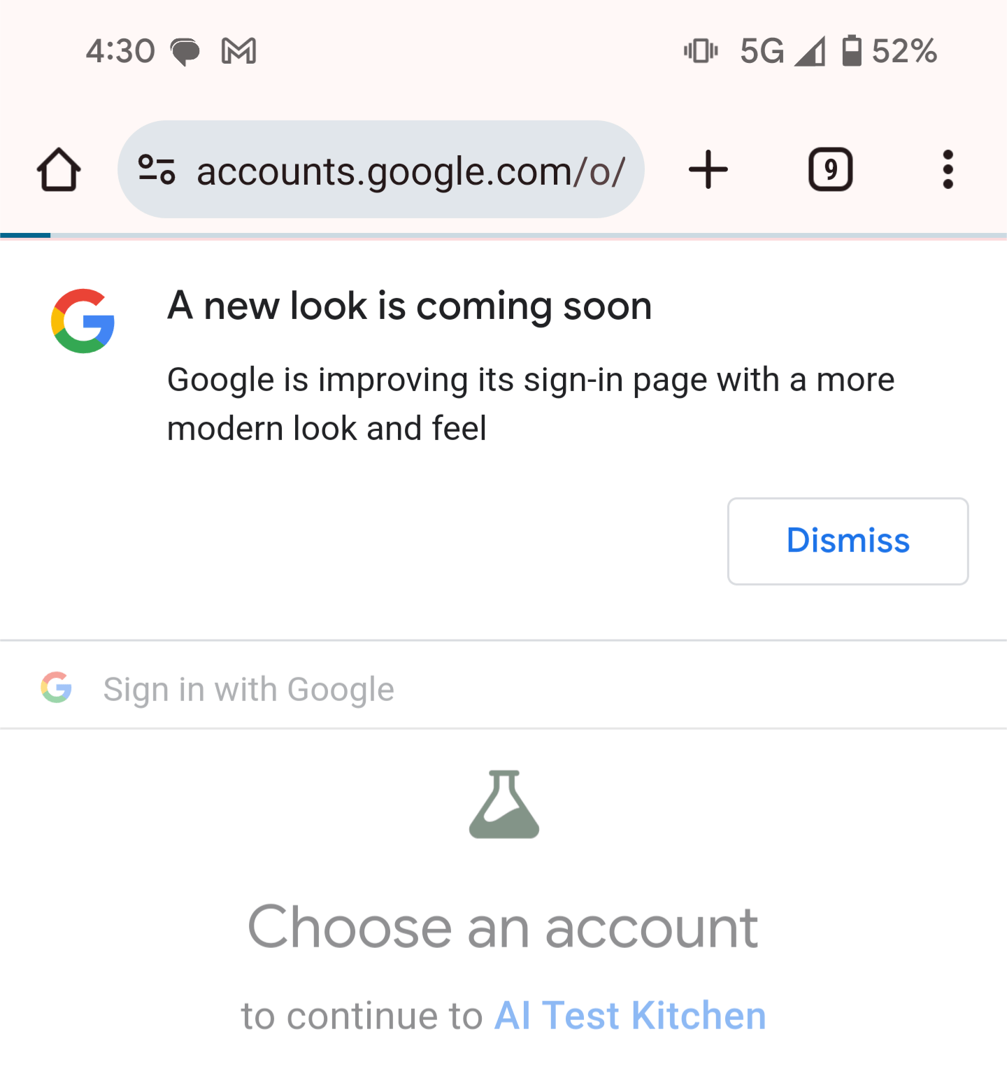 Google's sign-in page teases a 'new look' coming soon