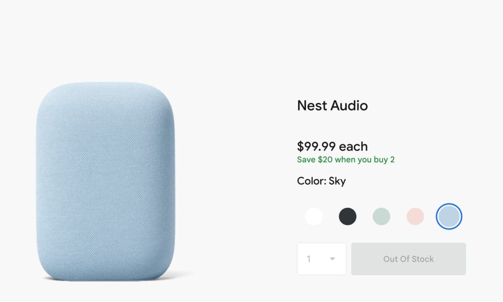Google Nest Hub and speaker stock is running low