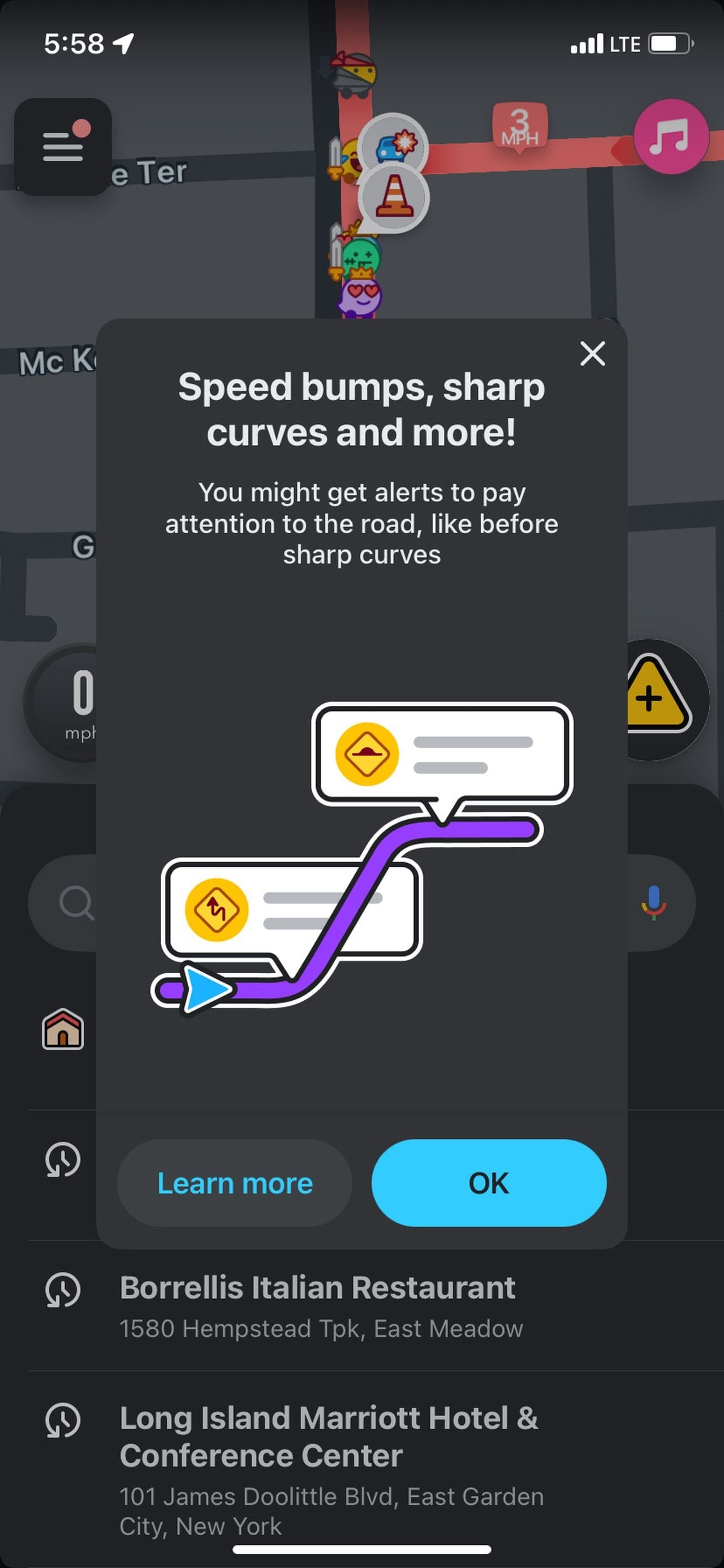 Waze starts rolling out alerts for speed bumps and sharp turns