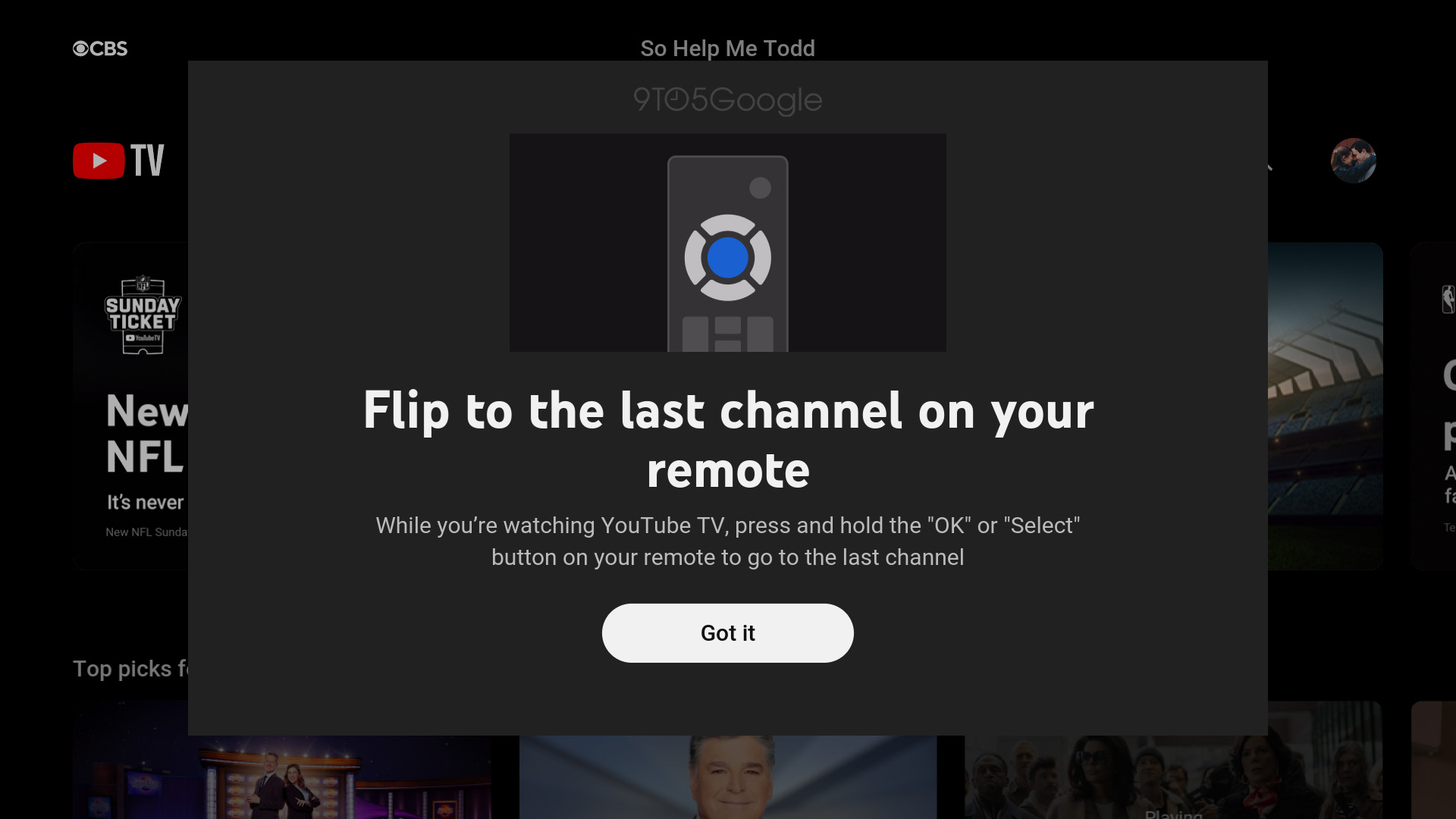 YouTube TV officially launches 'Last Channel Shortcut' [Gallery]
