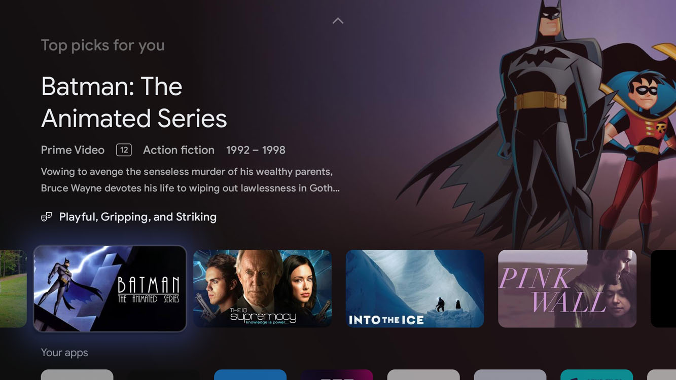 Google TV now shows movie theme tags on homescreen