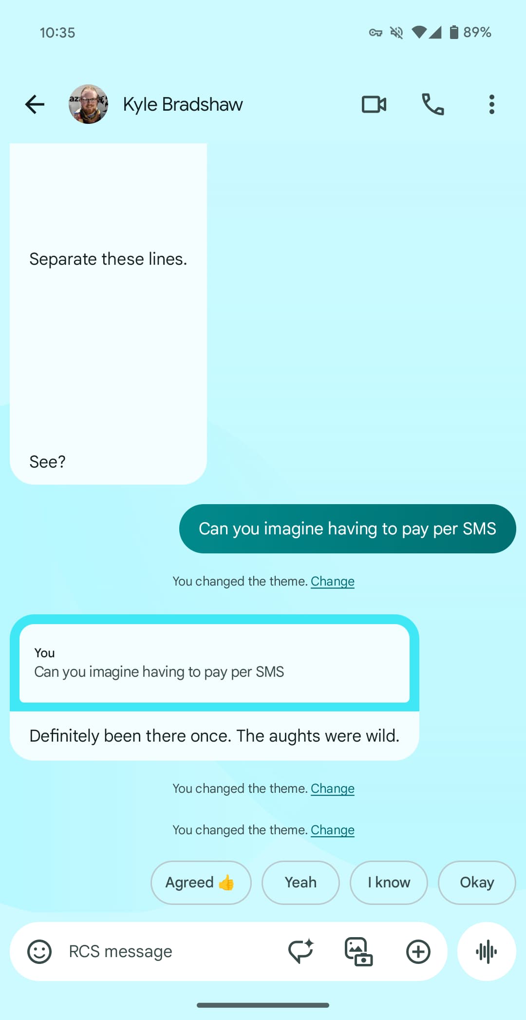 Google Messages Custom Bubble colors & backgrounds rolling out