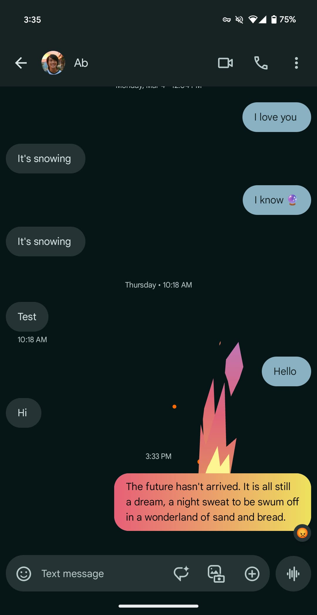 Google Messages rolls out emoji reaction effects