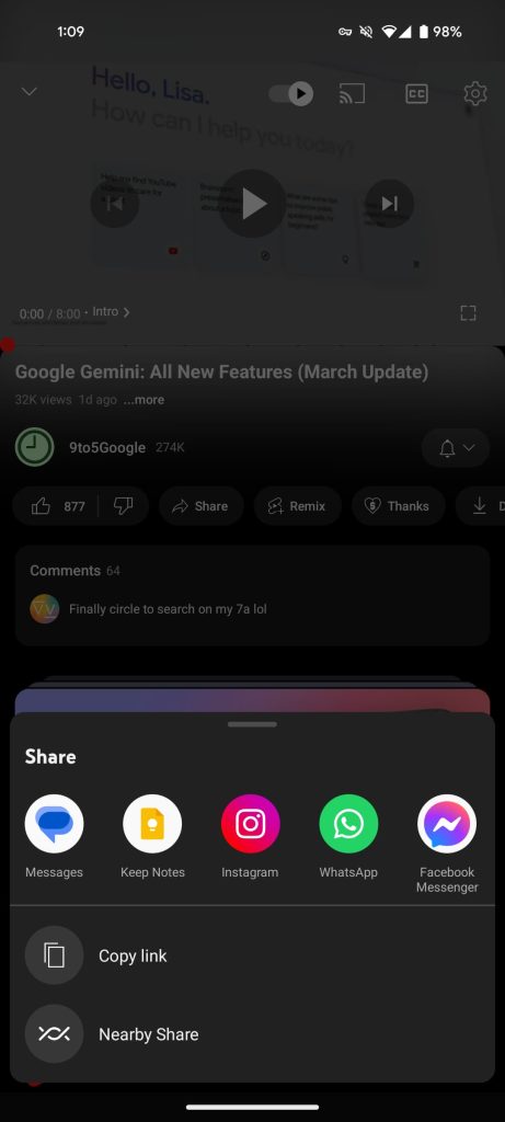 YouTube Music for Android gets share sheet redesign