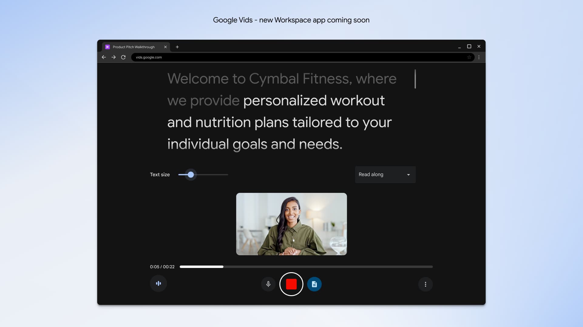 Google Vids is an 'AI-powered video creation app' for Workspace