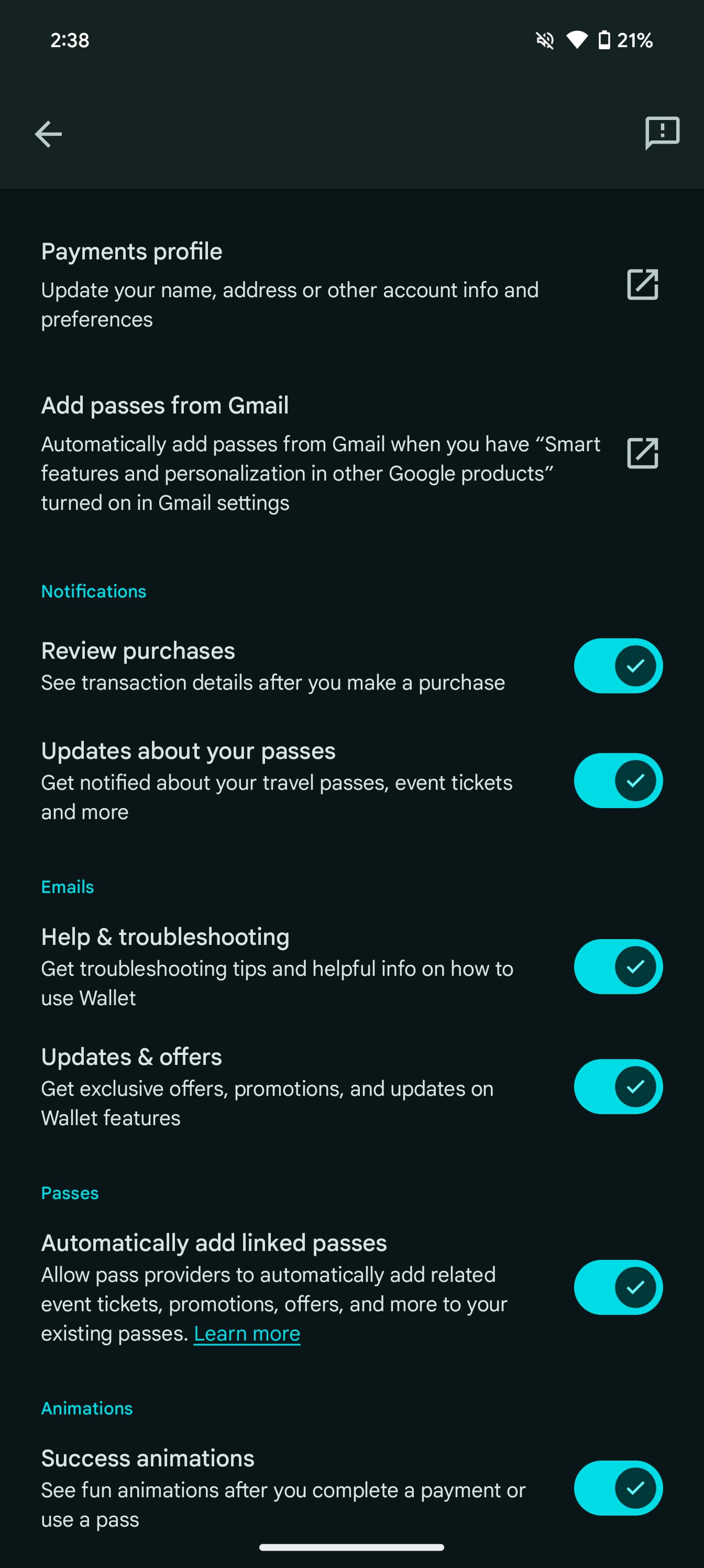 Google Wallet adds new 'linked passes' setting [U]