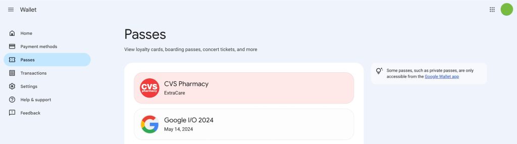 New Google Wallet website lets you access passes, transactions