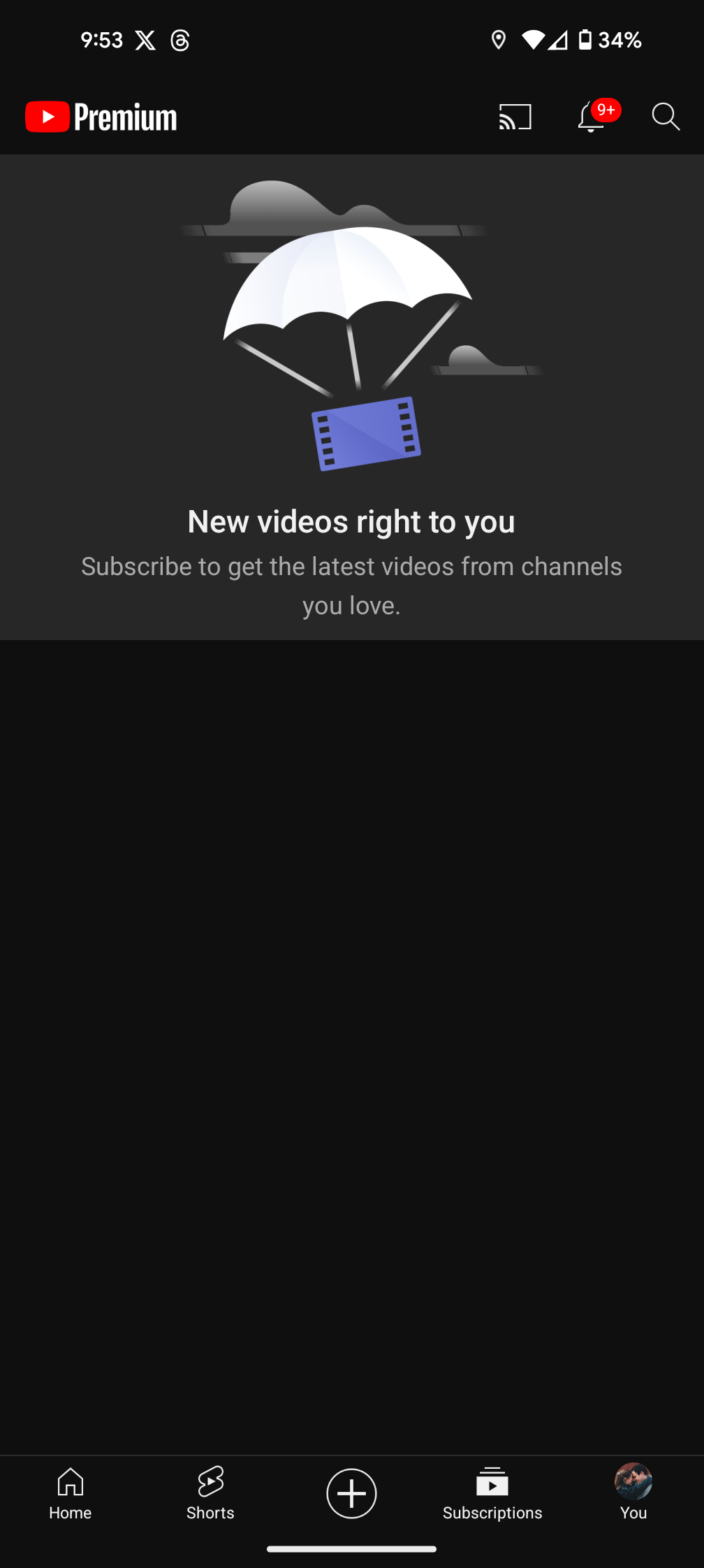 YouTube subscriptions are broken in partial outage
