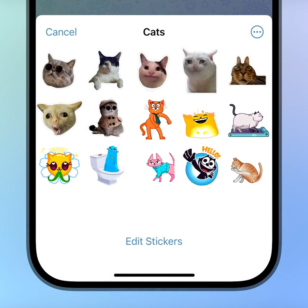 Telegram 10.11 adds custom Sticker Editor