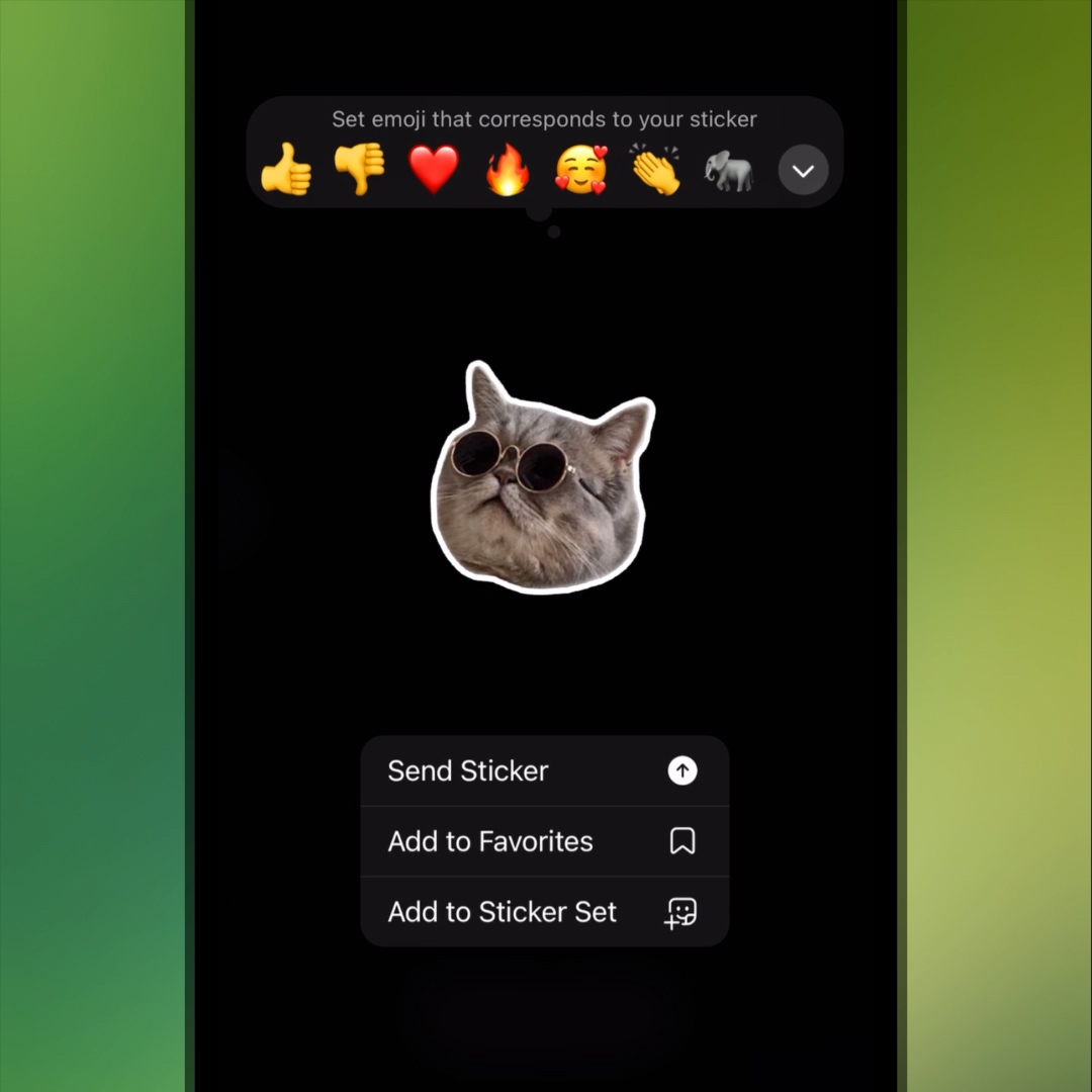 Telegram 10.11 adds custom Sticker Editor