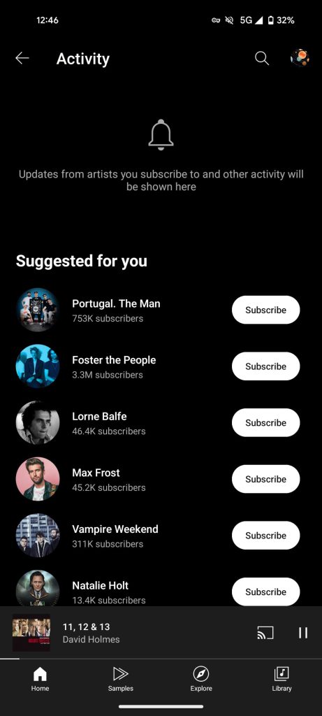YouTube Music rolling out 'Activity' notifications feed